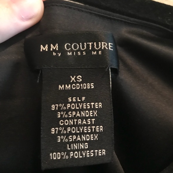 MM Couture | Dresses | Mm Couture By Miss Me Black Dress With Flower ...